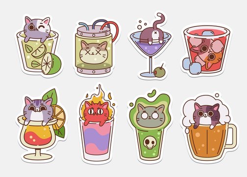 Kawaii Food Cat In
