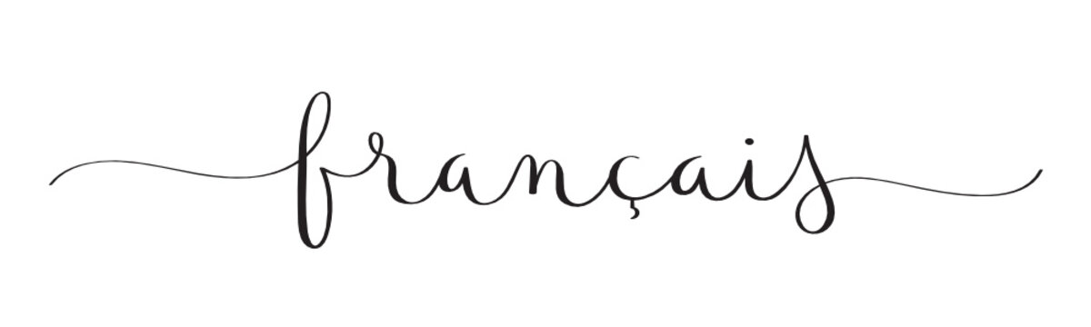 The Word French In Cursive