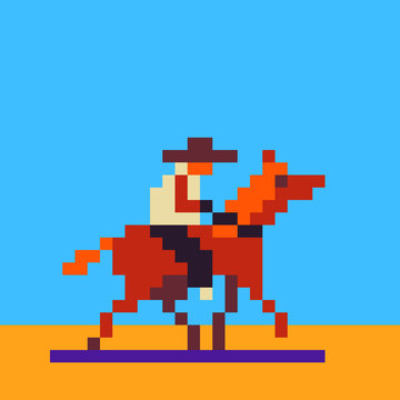 8-Bit Cowboy Images – Browse 43 Stock Photos, Vectors, and Video ...