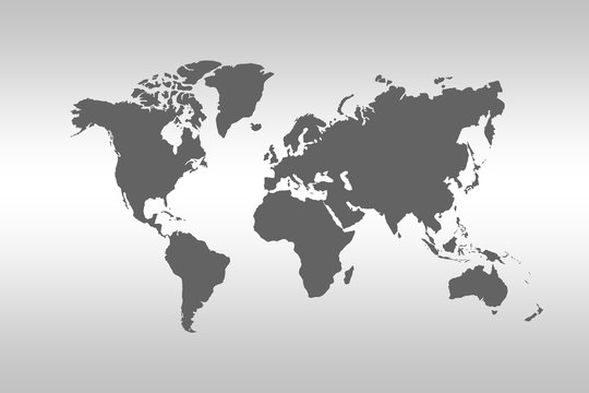 Large Blank World Map