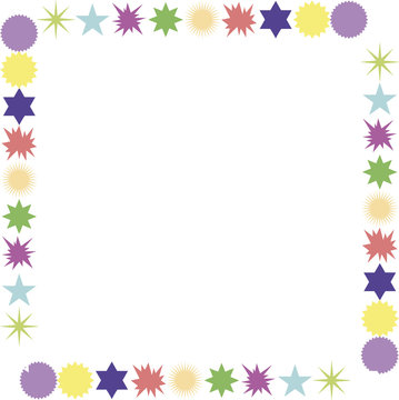 Colorful Star Borders