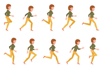 Running Stick Figure Sign / Try to stick your landing. - For Bannajohanna