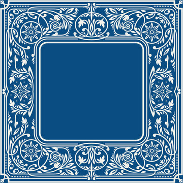 Royal Blue Floral Border Images – Browse 7,829 Stock Photos, Vectors ...