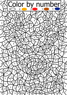 Really Hard Color By Number Coloring Pages With Key