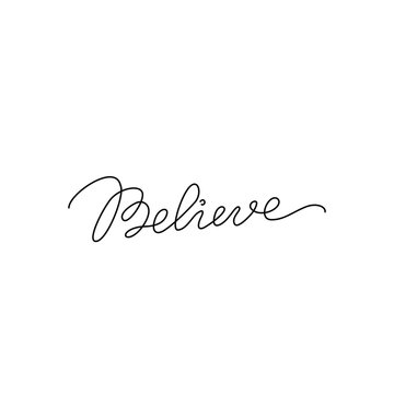 Believe Cursive