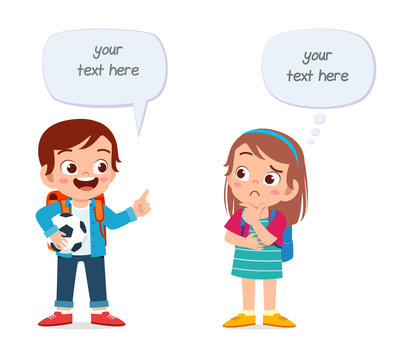 Kids Talking Cartoon Images – Browse 16,676 Stock Photos, Vectors, and ...