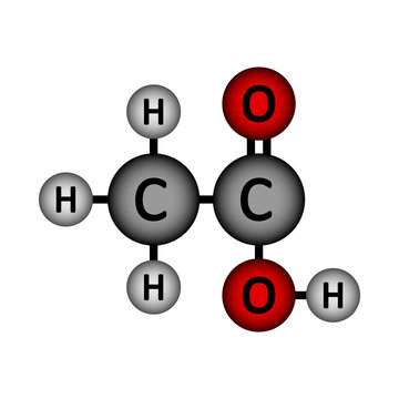 Vinegar Molecule Model