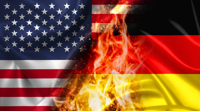 German Flag Burning