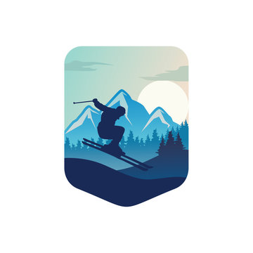 Ski And Snowboard Club Logo Images – Browse 961 Stock Photos, Vectors ...