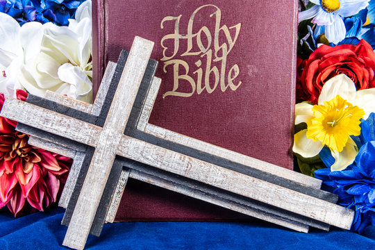 Leaning Wooden Cross Clipart