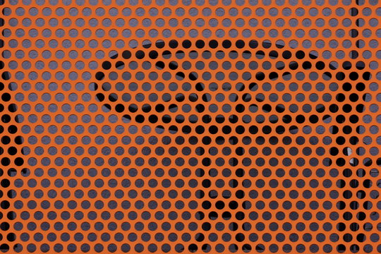 Perforated Corten Steel Texture