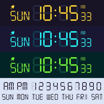 Digital Clock Font Images – Browse 122 Stock Photos, Vectors, and Video ...
