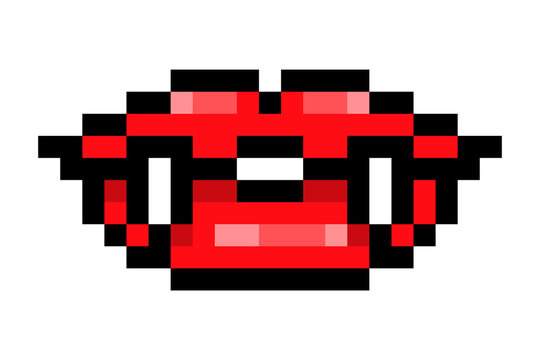 Minecraft Pixel Art Mouth