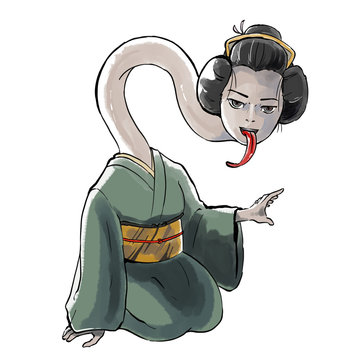 「ろくろ首」の写真素材 | 266件の無料イラスト画像 | Adobe Stock