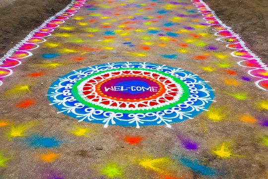 Welcome Design Rangoli