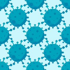 Sewing fabric with Seamless pattern with pixel viruses. Pixel art 8 bit ...