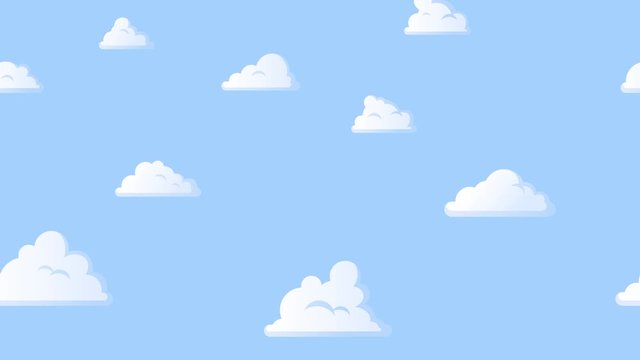 Animated Moving Clouds