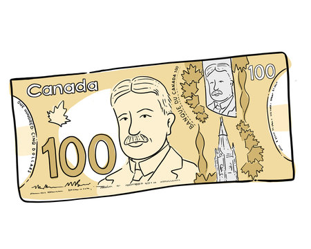 Canadian Bills Clipart