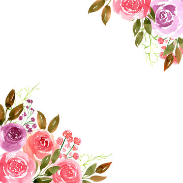 Pink Rose Corner Border Images – Browse 4,491 Stock Photos, Vectors ...