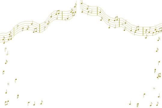 Christmas Music Notes Border