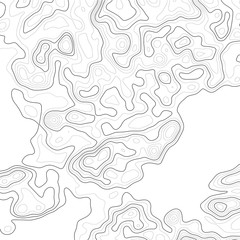 Sewing fabric with Topography map background. Vector geographic contour ...