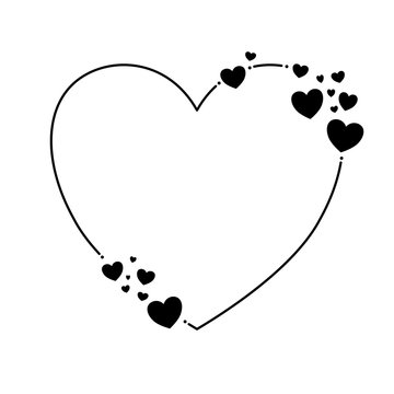 Heart Vector Black And White