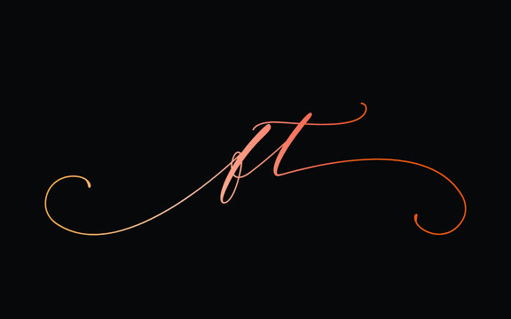 Calligraphy Lowercase T