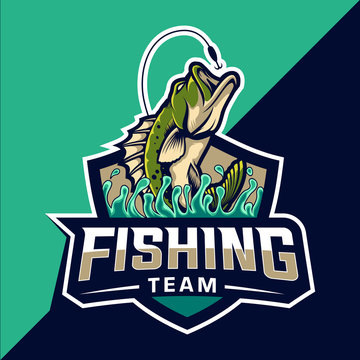 Fish Club Logo Fishing Club Logo Sets Collection Illustration Svg,