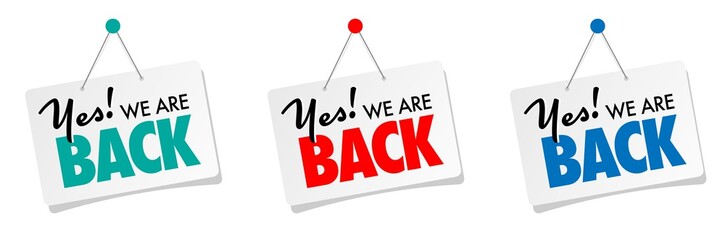 "we're Back" photos, royalty-free images, graphics, vectors & videos ...