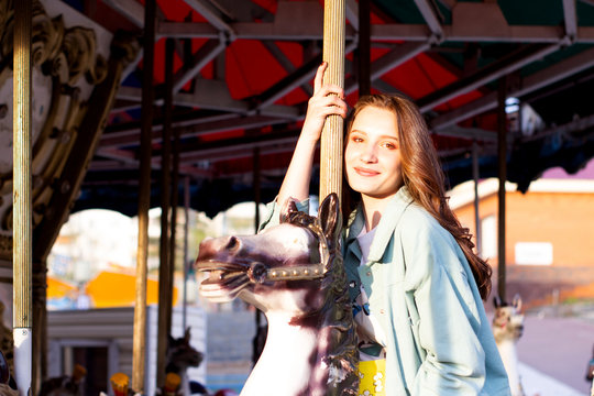 Carousel Horse Woman Images – Browse 5,038 Stock Photos, Vectors, and ...