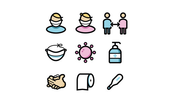 Obrázky Corona Prevention Icons – procházejte fotografie, vektory a ...