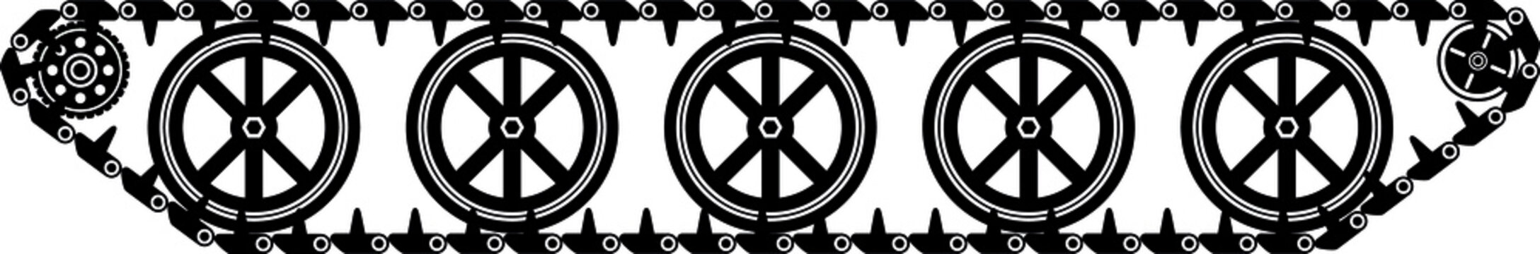Tank Tracks Clipart