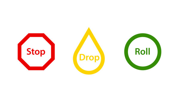 Stop Drop And Roll Clip Art