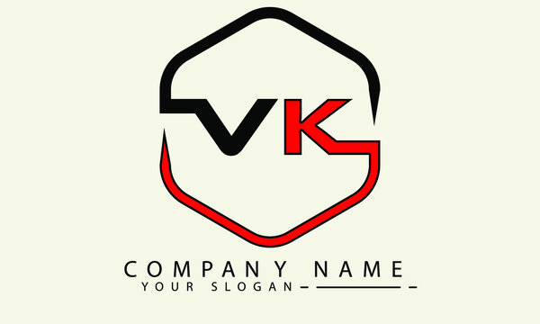 Letter Vk Logo Design