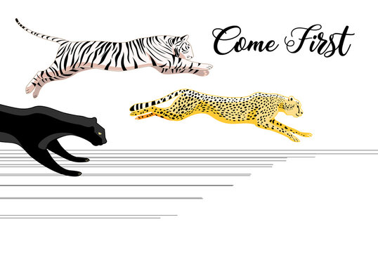 Leopard Running Clipart