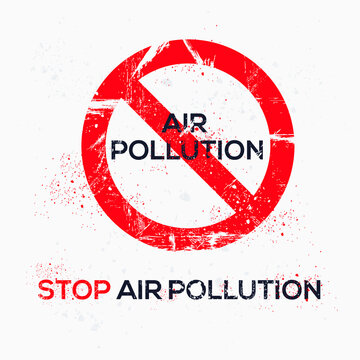 Stop Air Pollution Signs