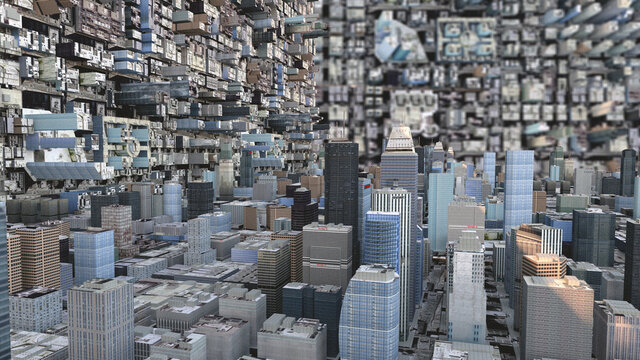 Acrylic INCEPTION CITYSCAPE Art & Collectibles etna.com.pe