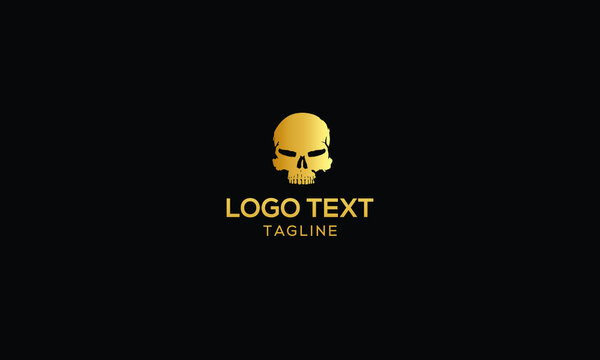 Golden Skull Logo