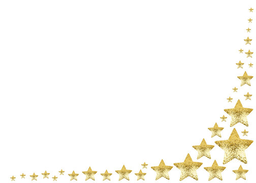 Gold Star Border Transparent