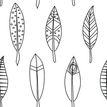 Indian Feather Template Printable