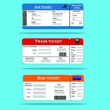Train Ticket Template Printable