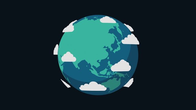 Spinning Globe Animation Video