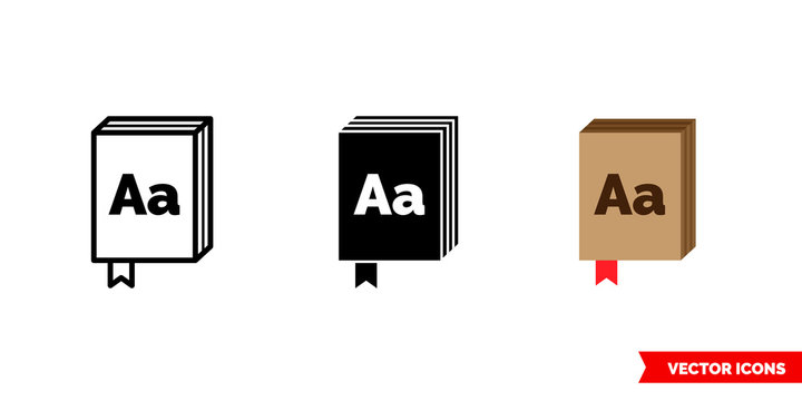 Dictionary Icon Black