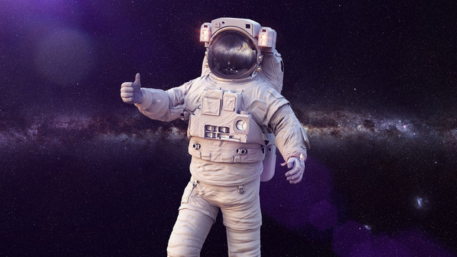 Space Astronauts Thumbs Up