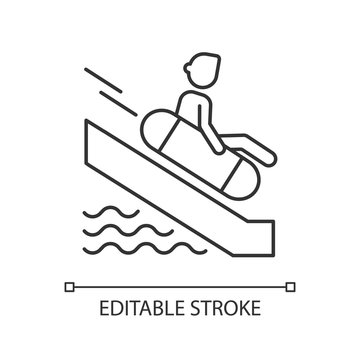 Water Slide Clip Art Black And White