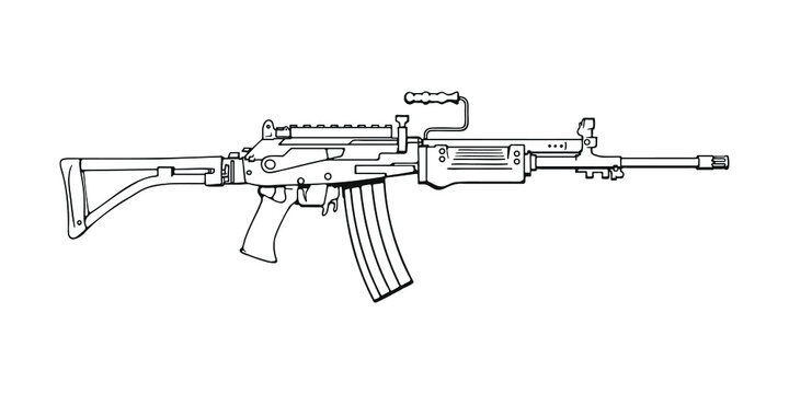 Machine Gun Outline Bilder – Durchsuchen 8,903 Archivfotos ...