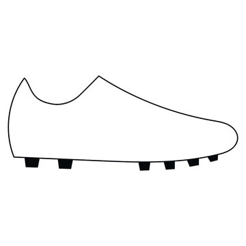 Soccer Cleat Outline