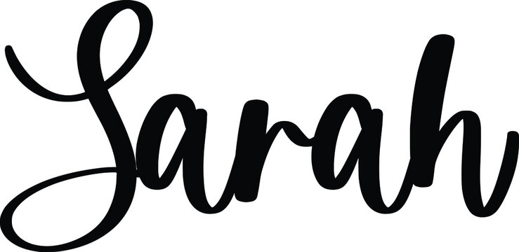 The Name Sarah In Different Fonts