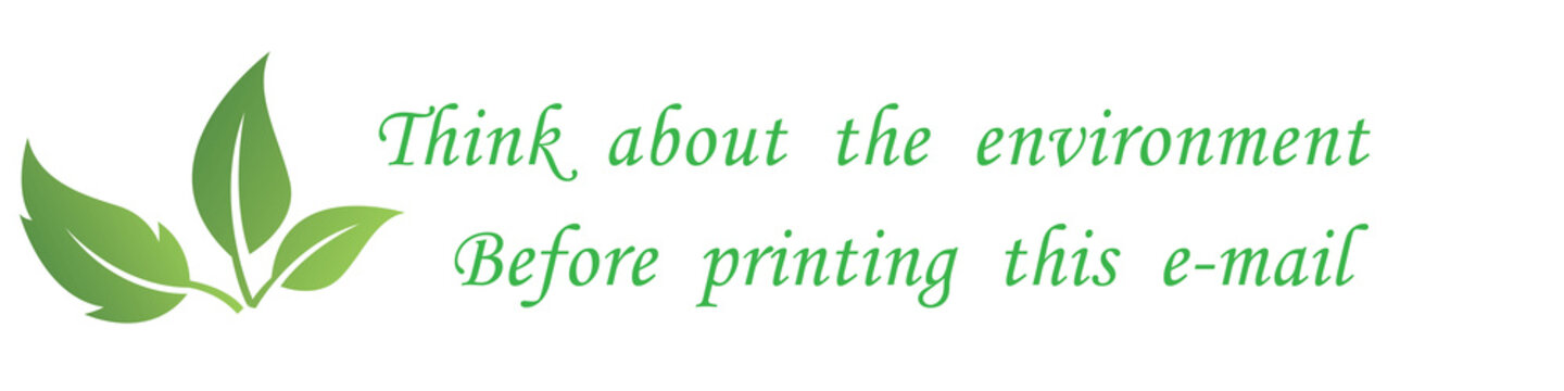 Please Consider The Environment Logo