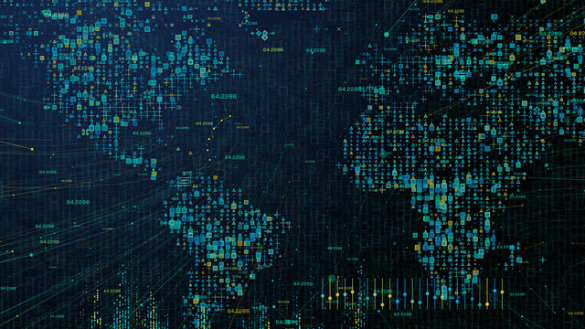"Digital World Map" Images – Browse 129 Stock Photos, Vectors, and ...
